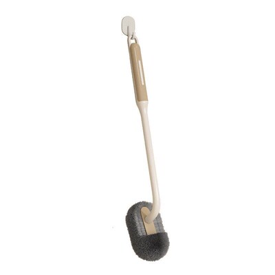 Soft Bristle Toilet Brush with Upward Head Wallmounted Long