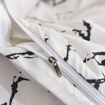 Black and White Bedding Set for Double Bed sabanas cama matr