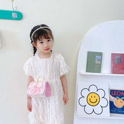 Childrens Bag Summer New Fashion Bow Girl Shoulder Crossbod