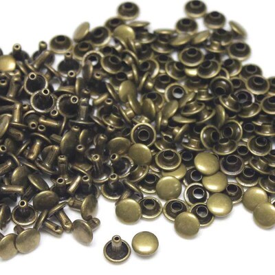 100sets 6mm 8mm Metal Double Cap Rivets Studs Round Rivet fo