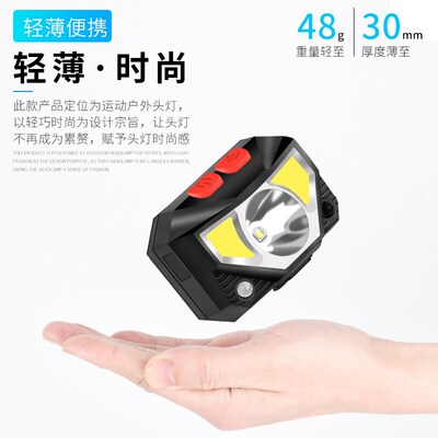 Hands-free LED Headlamp Motion Sensor head lamp头灯headlight