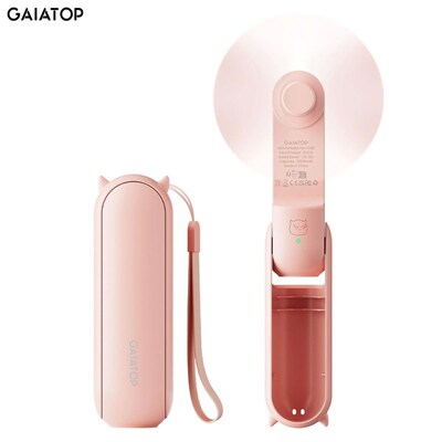 GAIATOP Portable Hand Held Fan with USB Rechargeable 2000mAh