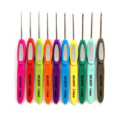 10Pcs/Set Knitting Tools Sweater Needles Colourful Plastic N