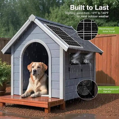 Solar Powered Ventilation Fan Exhaust Fan for Chicken Coops