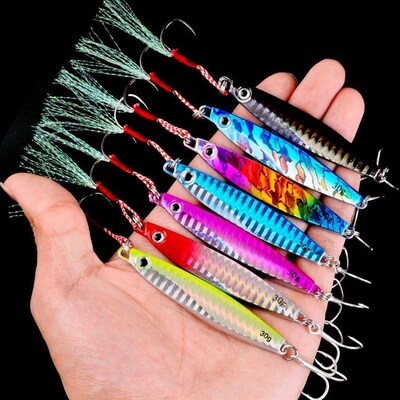 Aorace 12pcs Metal Spoon Jigs Carp Fishing Lure  7g 12g 17g