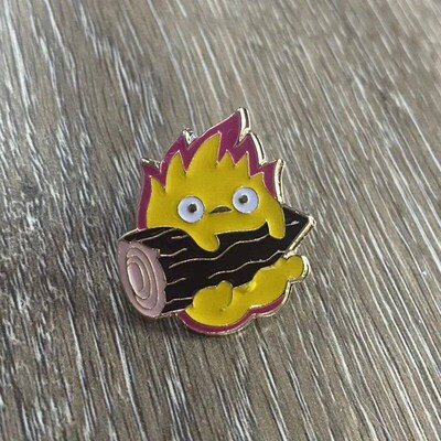 1pcs Cartoon Creative Little Flame Holding Firewood Shaped B