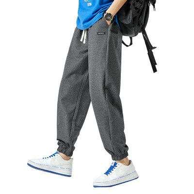 Summer Thin Pants Mens teny Bran Tooling Foot-bining Casual
