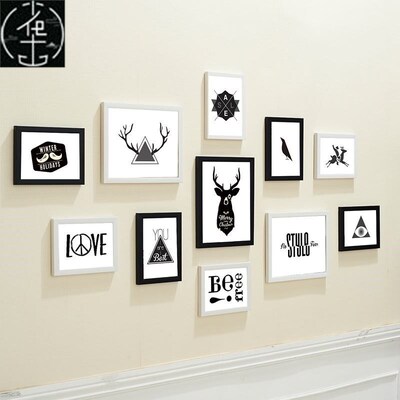 11pcs/Lot Wooden Multi Photo Frame Picture Frames Wall Hang