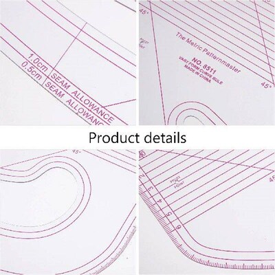 Curve Grading Ruler Pattern Paper for Sewing Hip Tailors