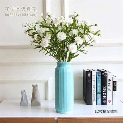 Artificial Flower Carnation Silk Flower Fake Flower Dried Fl