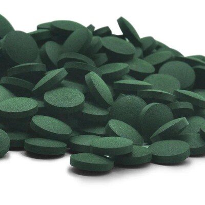 100pcs Spirulina Tablets Enrichment Favorite Pet Food fish c