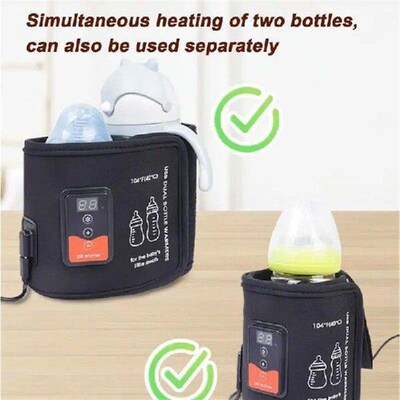 Milk Bottle Warmer Cover USB Milk Heat Keeper Thermostatic