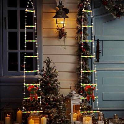 Santa Claus Climbing Ladder LED Hanging Light Decorative灯串