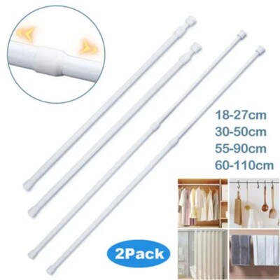 Multi Purpose Spring Loaded Extendable Stick Useful Curtain
