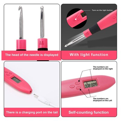 Automatic counting crochet kit, a DIY knitting tool suitable