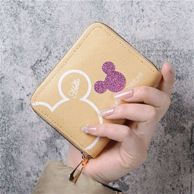 2024 new Japanee and Korean cute cartoon hort wallet female
