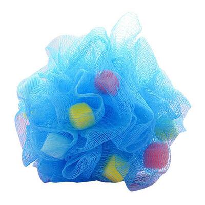 Colorful bath sponges, adult bath towels for scrubbing, back