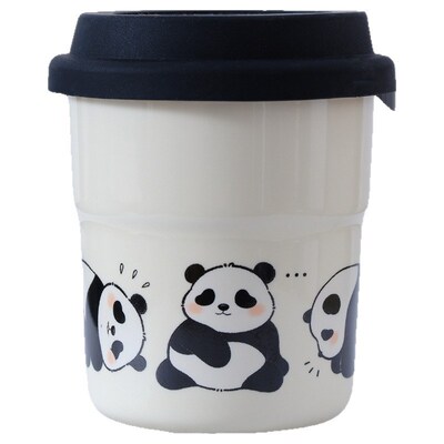 Cream Tumbler Latte Cup 250ml Minimalist Travel Mug