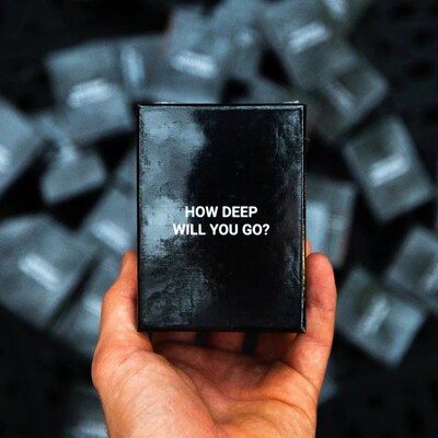 跨境新品练习卡 how deep will you go 有趣的挑战游戏卡