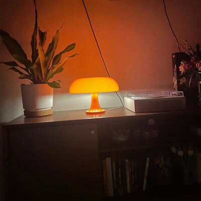 Led Mushroom Table Lamp for Hotel Bedroom Bedside Living Roo