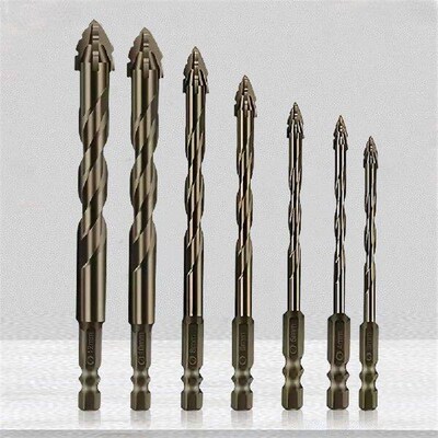 7Pcs Oblique Eccentric Twist Drill Bit Multifunctional High