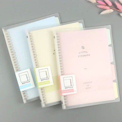 A4/A5/B5 Fresh Detachable Transparent Loose-Leaf Notebooks R
