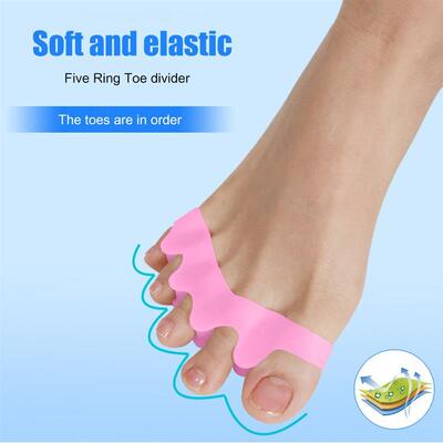 1 Pair Toe Separator Flexible Finger Spacer Toe Separating S