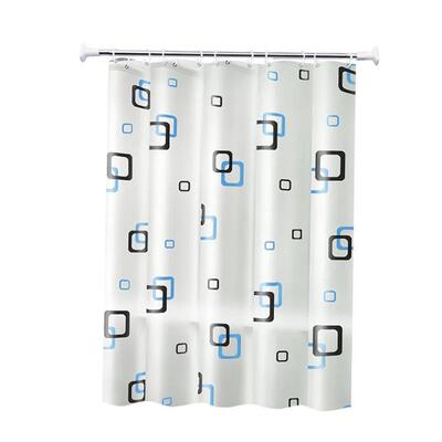 The bathroom shower curtain checkered PEVA Environmental