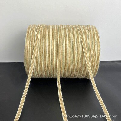0.6cm Bilateral Rice White Jute Ribbon Handmade DIY Flower