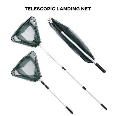 Retractable Landing Fishing Net 190cm Aluminum Alloy Telesco