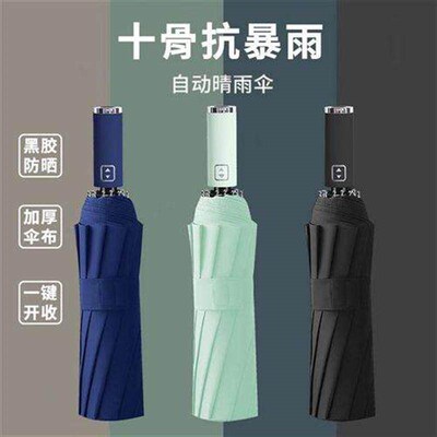 Strong Wind Resistt 12K Automatic Umbrella Rain Women Wi
