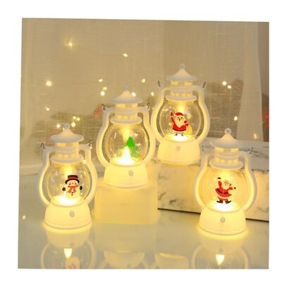 Christmas Festoon Led Lights Stanta Claus Snowman