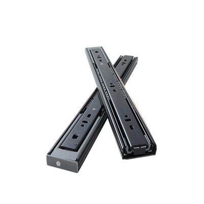 Drawer slide rail slide three-section track damping cabinet