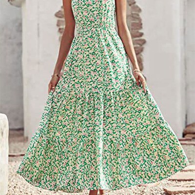 2023 Summer One Shoulder Maxi Dress Women Elegant Boho Long