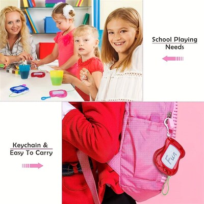 Mini Magnetic Drawing Boards With Keychain Erasable Doodle &
