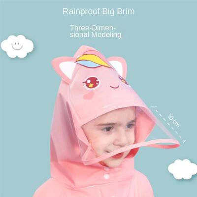Rain Suit Childrens Raincoat Cartoon Boys and Girls Kinderg