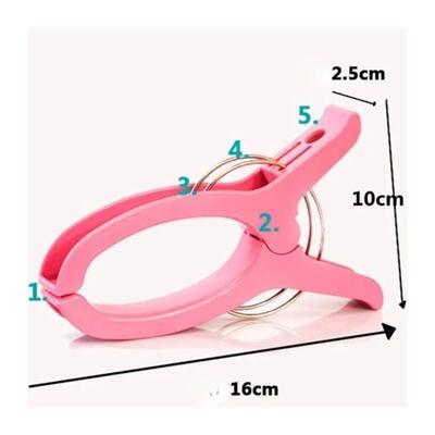4PCS Plastic Clothes Pegs Beach Towel Clip Plastic Quilt Peg