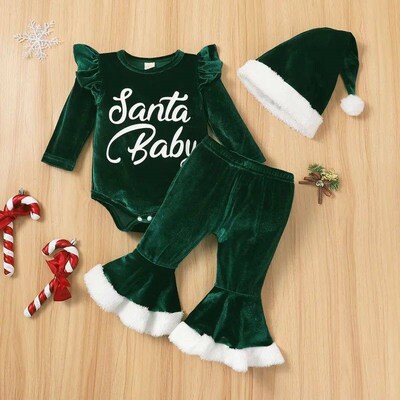 Baywell Christmas Newborn Infant Baby Girl Clothes Sets