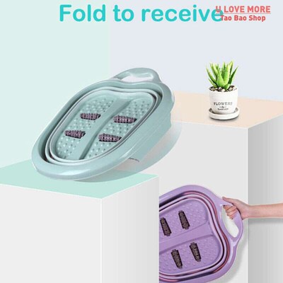 Foot Tub Foldable Spa Pedicure Buckets Hot Water Tub Massage