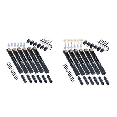 6Pcs Headless Guitar Bridge Tailpiece with Wrench for