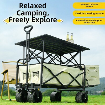 Outdoor camping cart stall folding express car pulling car