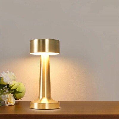 Retro Table Lamp Metal Touch Decor for Bar Coffee Table Rest