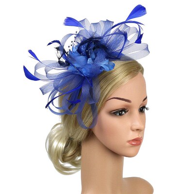 Banquet Feather Hair Pins Headdress Wedding Party Bridal Tia