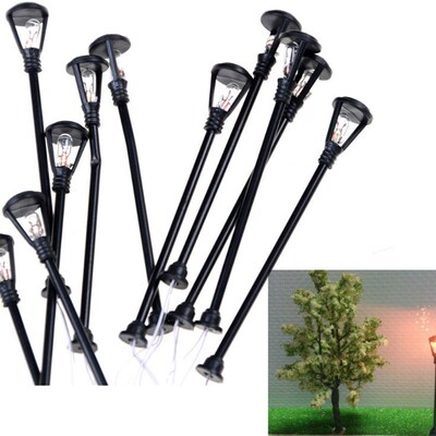 10pcs/set Model LED Sreet Lamp Lighting Single Head Train La