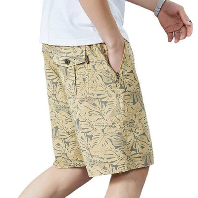 Shorts Mens Summer Loose Casual Pants Cotton Househol Large