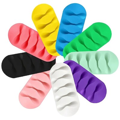 Silicone Cable Organizer USB Data Cable Winder Flexible Cabl