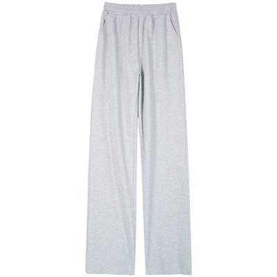 Casual Wide-leg Pants Womens Drape Lamb Velvet 2025 Plus Ve