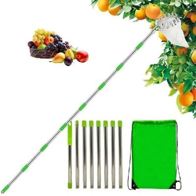 Fruit Picker Pole With Basket Fruit Picker Head Basket With