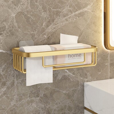 Toilet Tissue Paper Holder Shelf Bathroom kitchen Towel Roll