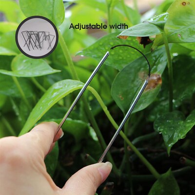 U-Shaped Staples Garden Stakes Pins Galvanized Landscape Peg